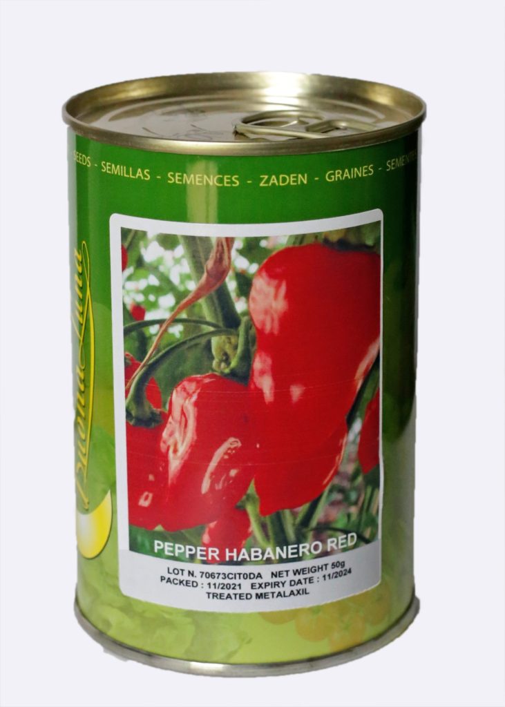 Pepper Habanero Red - 50g - Meridian Seeds and Nursery Ltd.